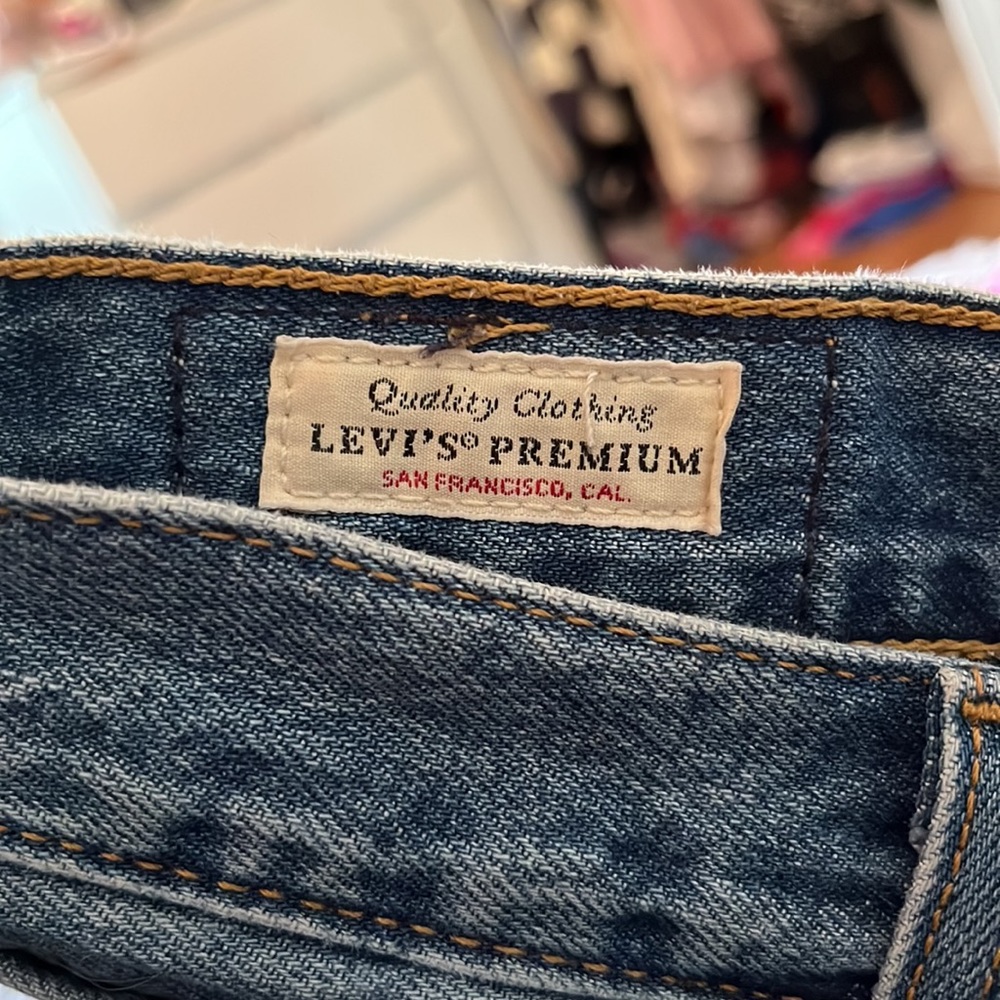 Levis Premium Medium Wash Wide Leg Jeans - Gem
